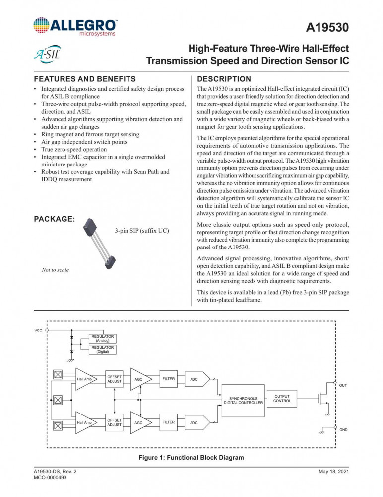 A19530 datasheet page 1