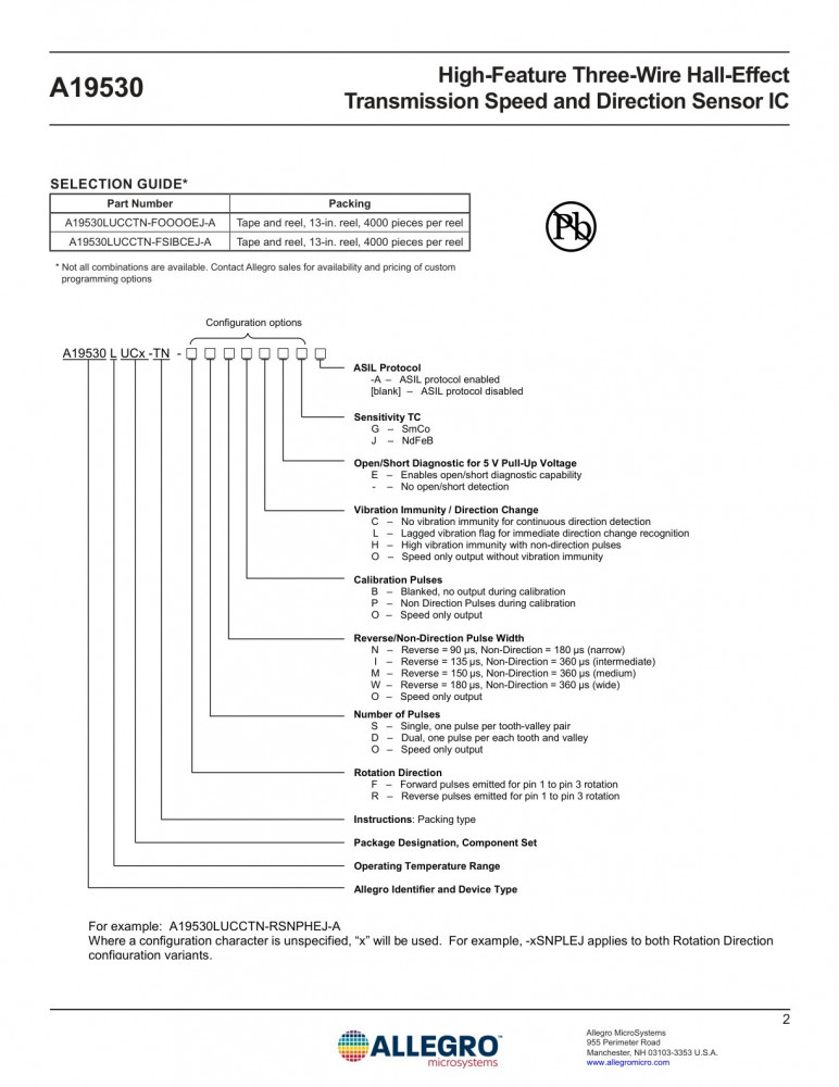 A19530 datasheet page 2