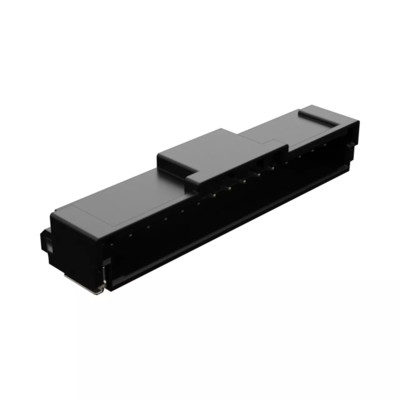 DuraClik Wire-to-Board Header, Single Row, Right-Angle, 13 Circuits, Tin  (Sn) Plating, Black