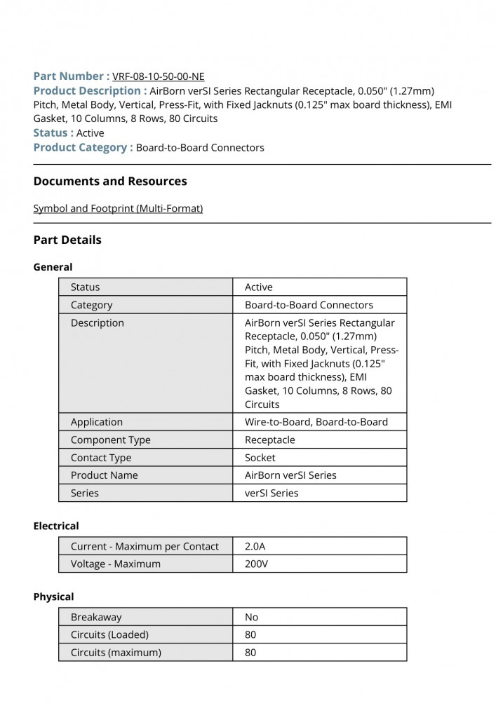 VRF-08-10-50-00-NE technical document image, page 1