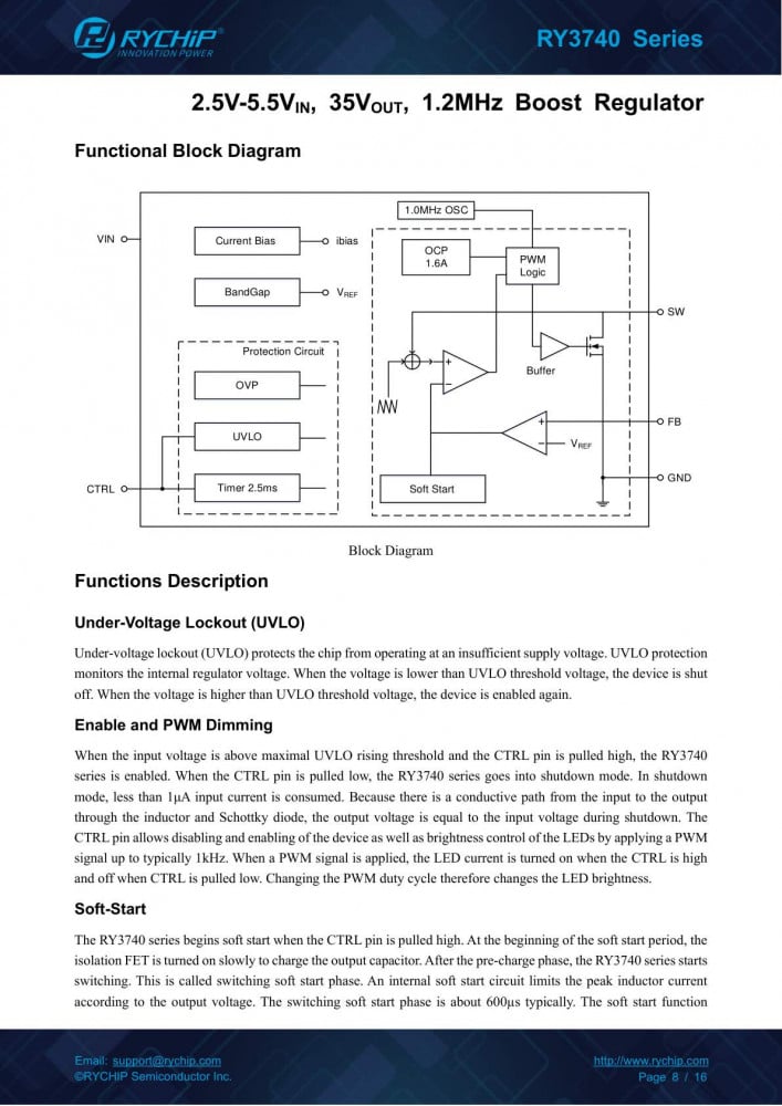 RY3740 datasheet page 8