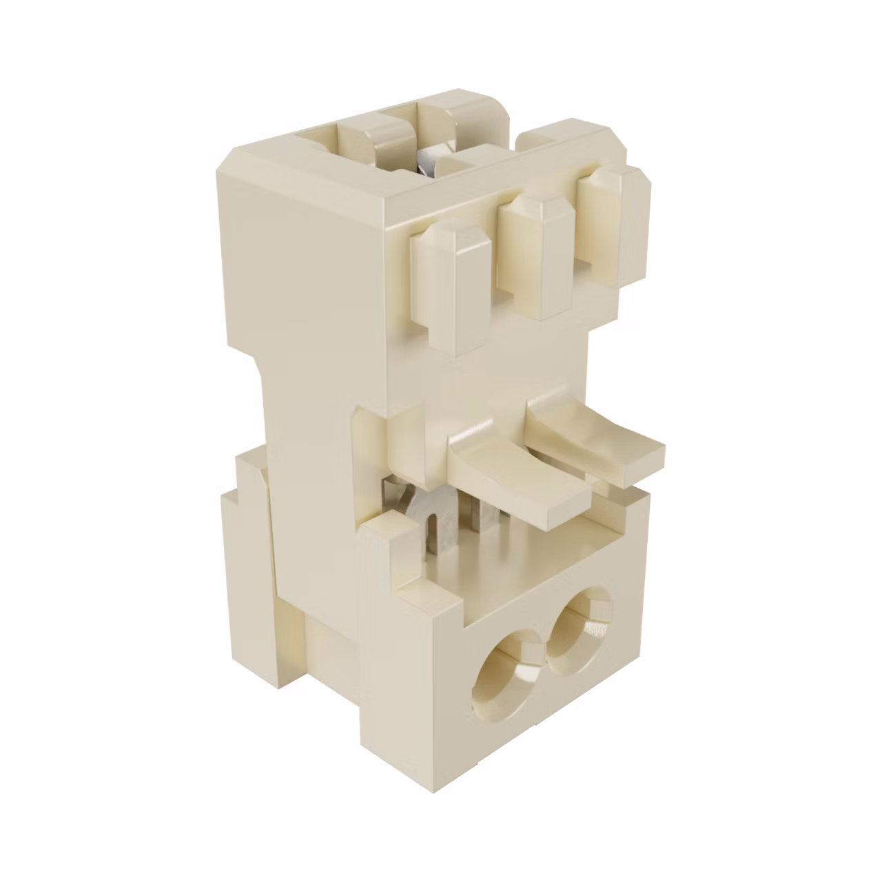 Appli-Mate RAST 2.5 Connector, 2.50mm Pitch, Female, 5 Circuits, No Position Keys Removed, Open Endwalls, Silver Plating