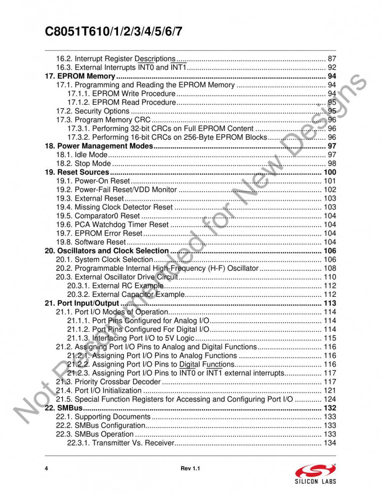 C8051T610 technical document page 4