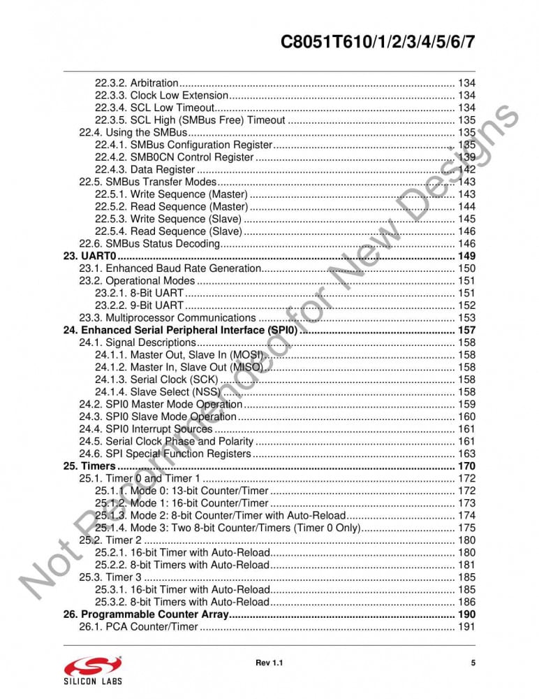 C8051T610 technical document page 5