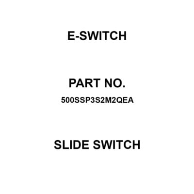 E-Switch 500SSP3S2M2QEA Slide Switch for sale