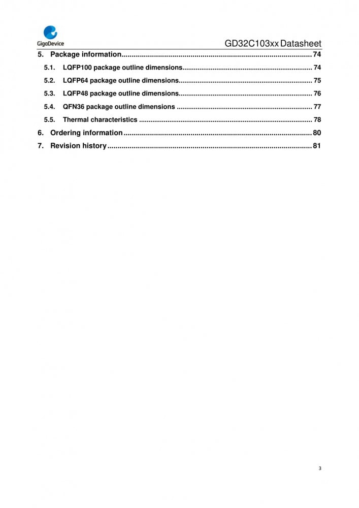 GD32C103CBT6 datasheet page 4
