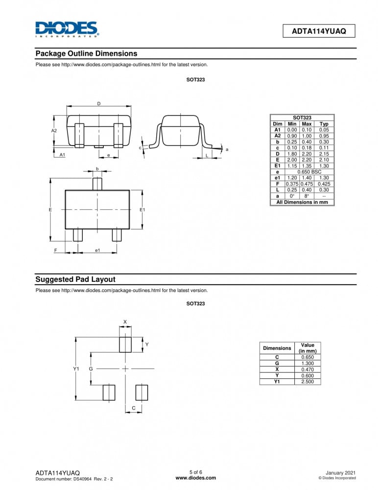 ADTA114YUAQ-13 datasheet page 5