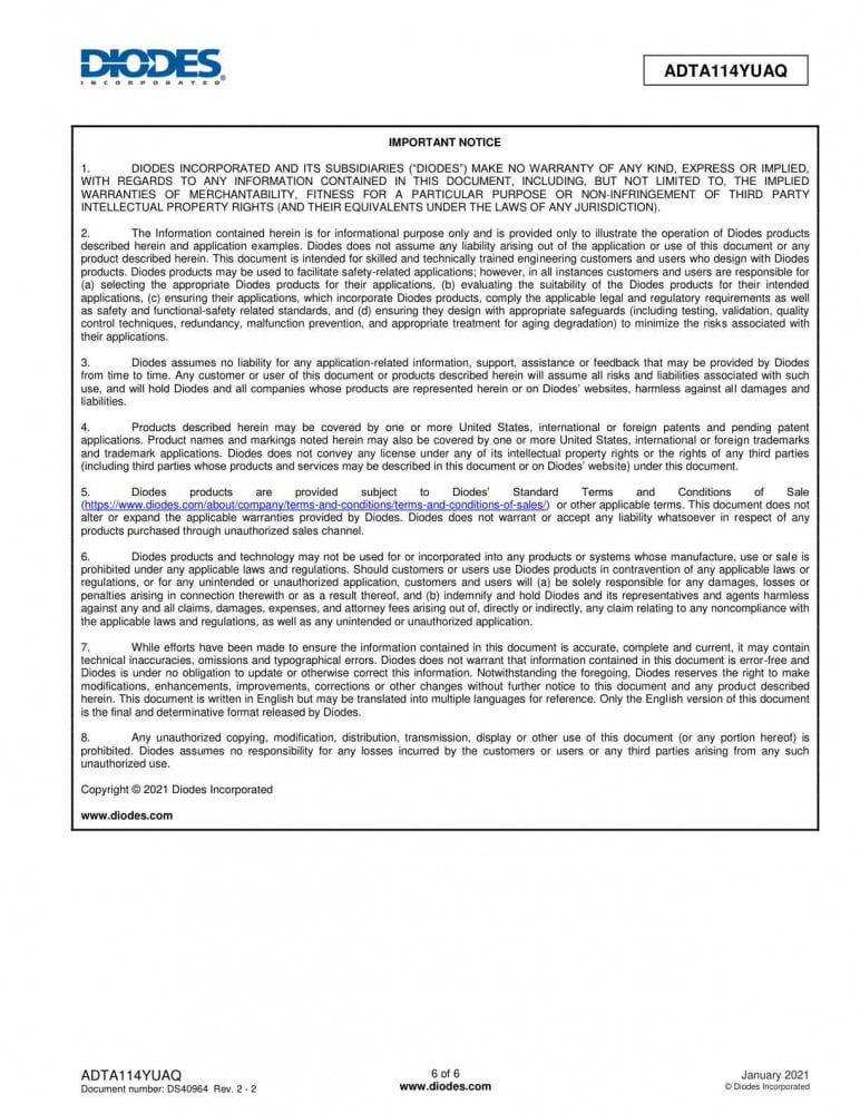 ADTA114YUAQ-13 datasheet page 6