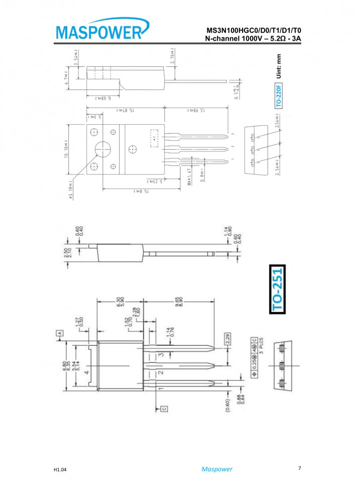 MS3N100HGD1 datasheet page 7