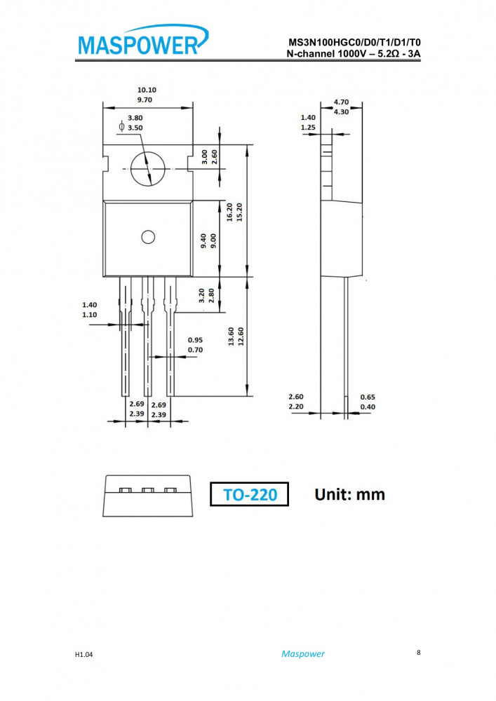 MS3N100HGD1 datasheet page 8