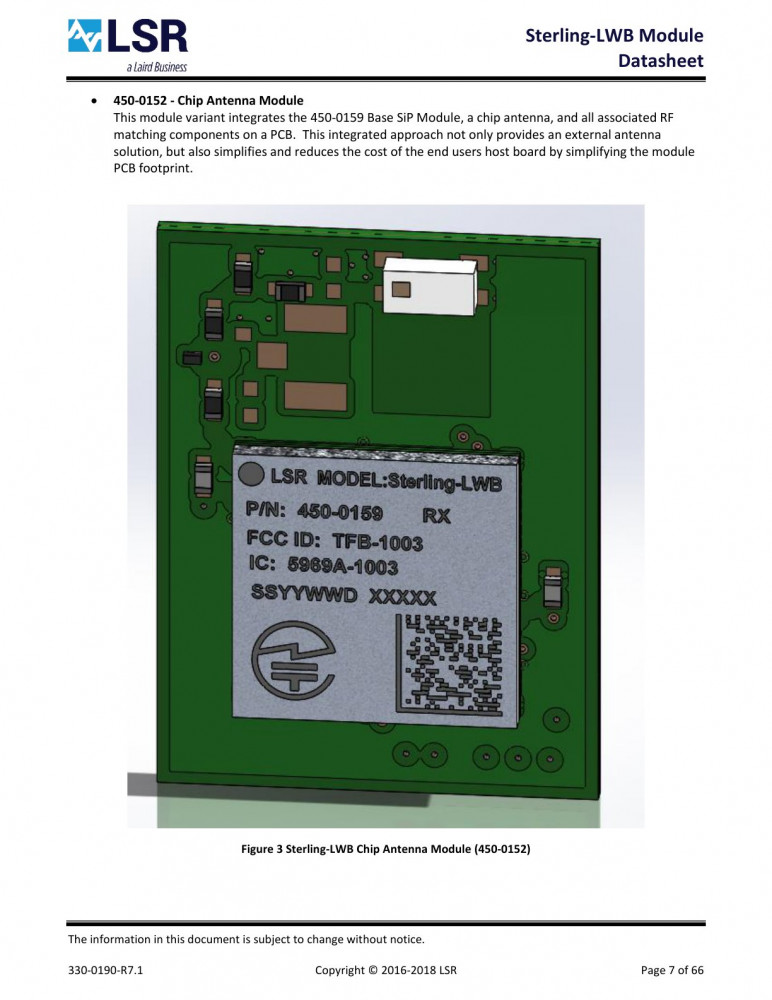Laird Sterling-LWB documentation page 7