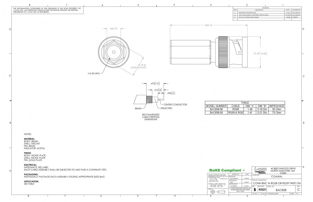 BAC838-59 technical document preview