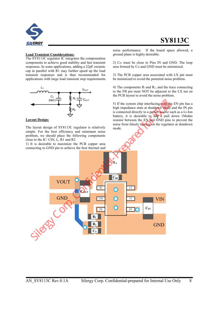 SY8113CADC datasheet page 8