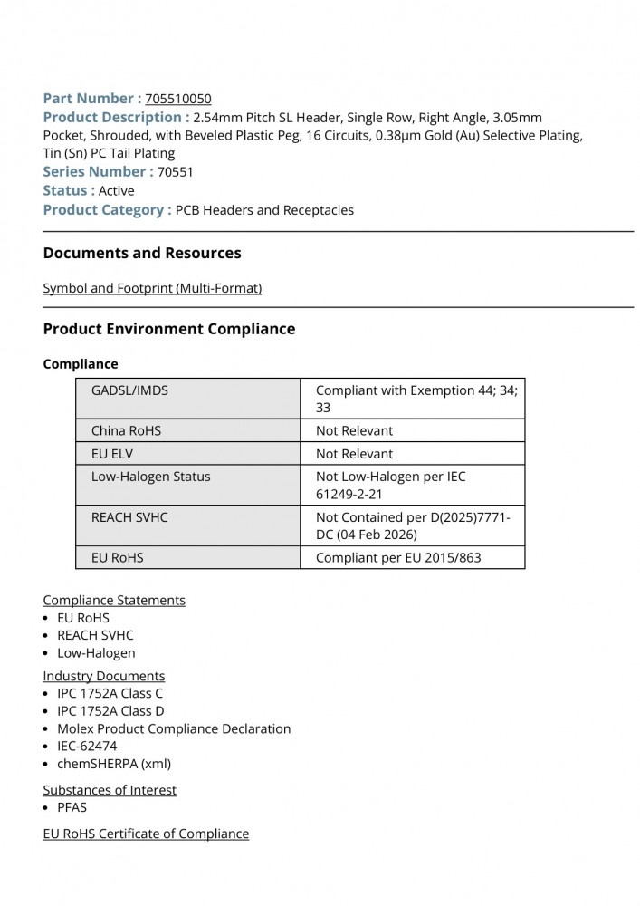 705510050 technical document page 1