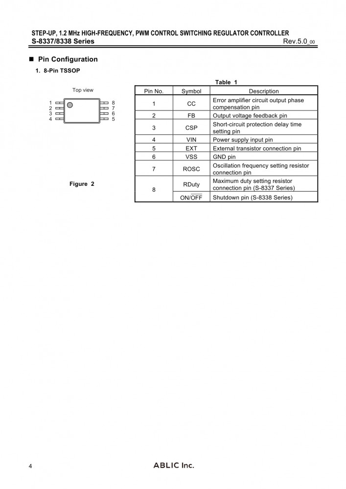 ABLIC S-8337 datasheet page 4