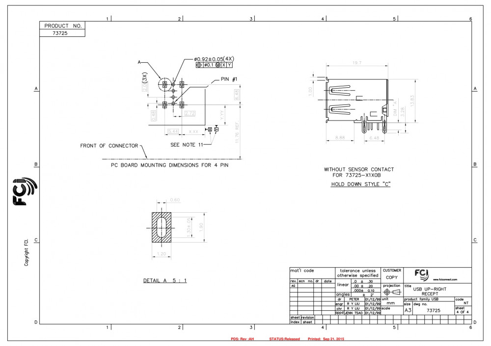 Amphenol 73725 drawing sheet 4