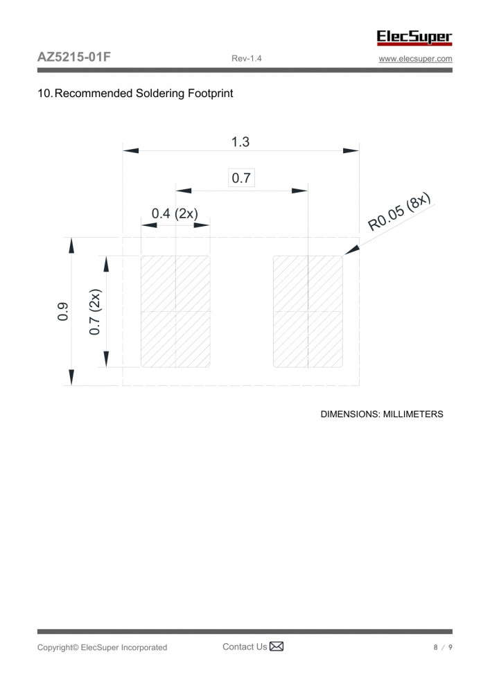AZ5215-01F datasheet page 8