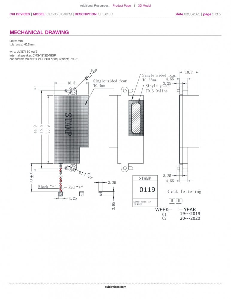 CES-361810-18PM datasheet page 2