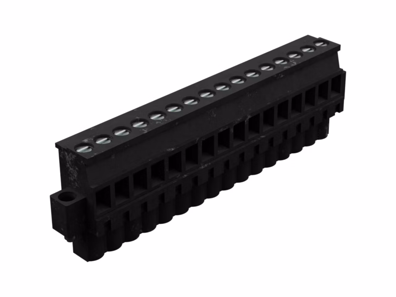 5.00mm Pitch Eurostyle Vertical Plug, with Retention Screws and Standard Imprinting, Rear Wire Entry, Black, 16 Circuits for sale