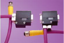 Ultra-Lock (M12) Double-Ended Cordset, 4 Poles, Female (Straight) to Male (90°), 22 AWG, PVC Cable, 1.0m (3.28') Length