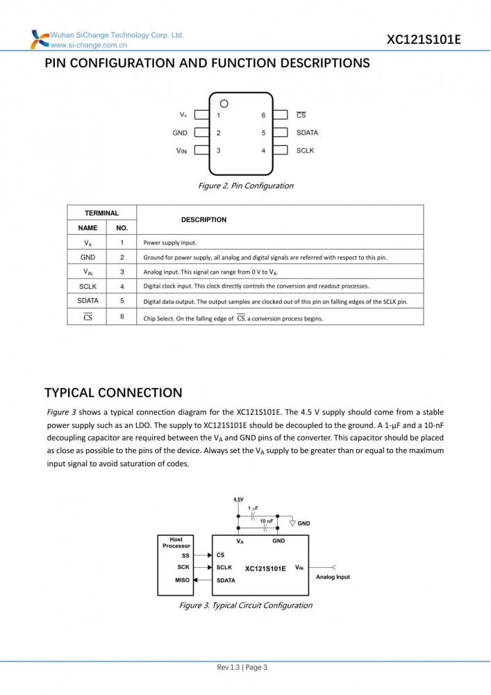 XC121S101E datasheet page 3