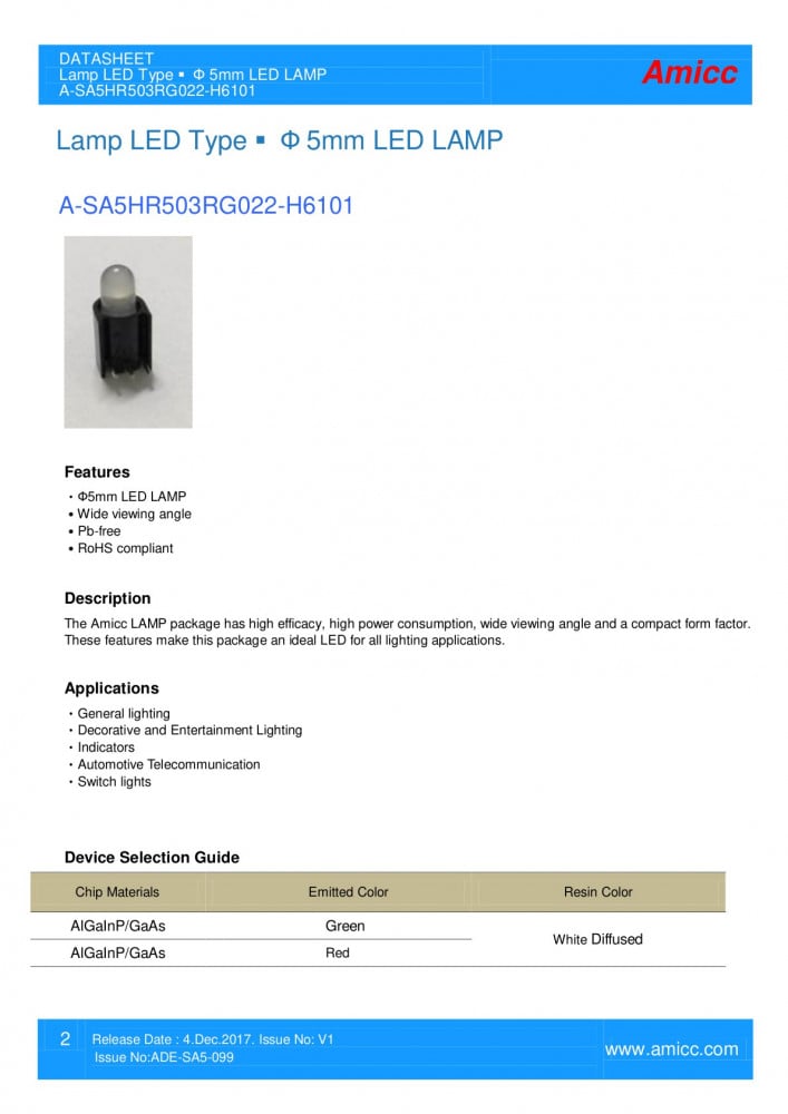 A-SA5HR503RG022-H6101 datasheet page 2