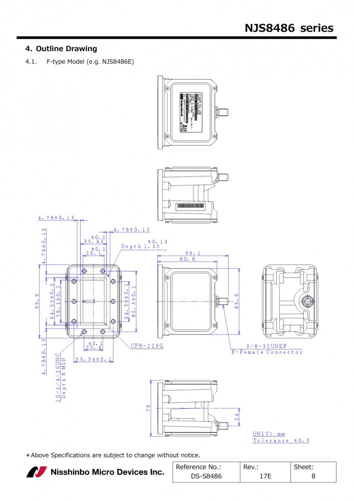 NJS8487E datasheet page 8