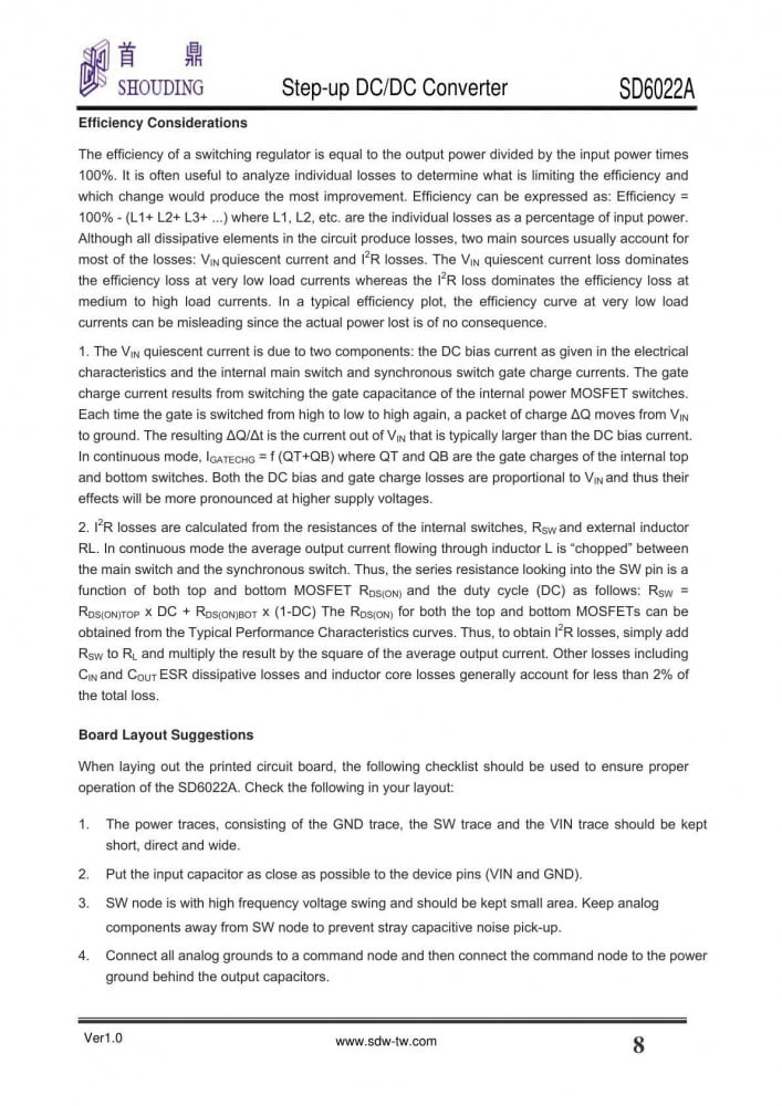 SD6022A datasheet page 8