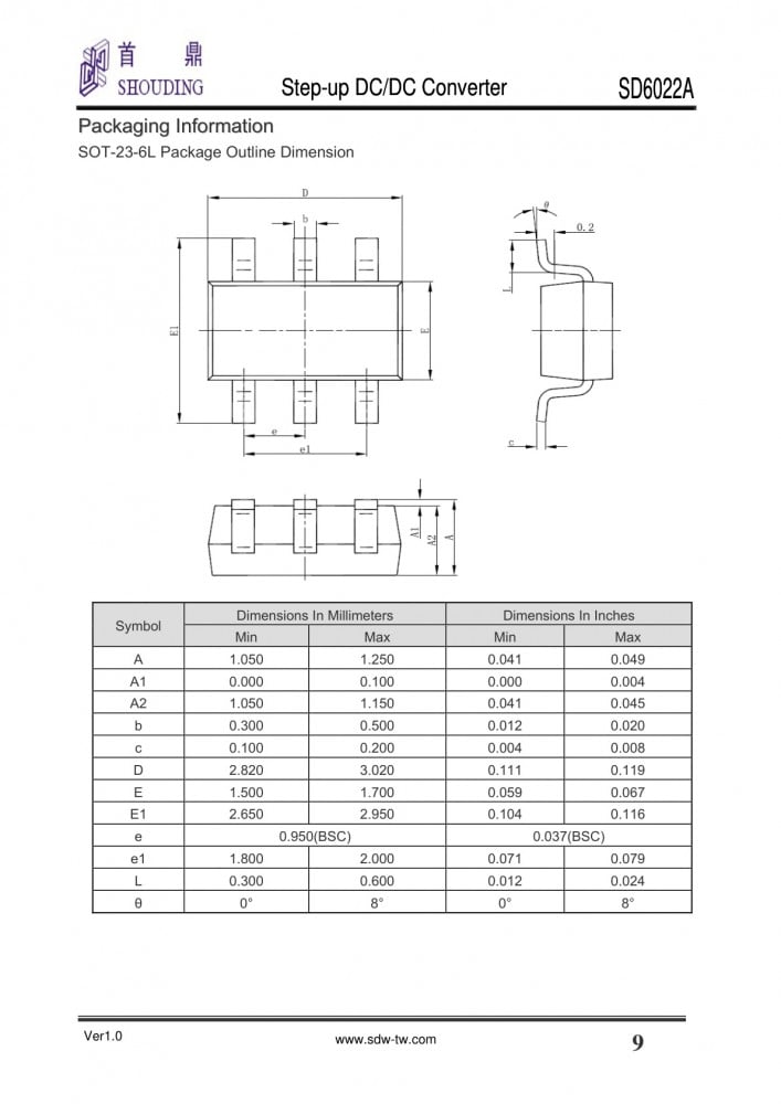 SD6022A datasheet page 9