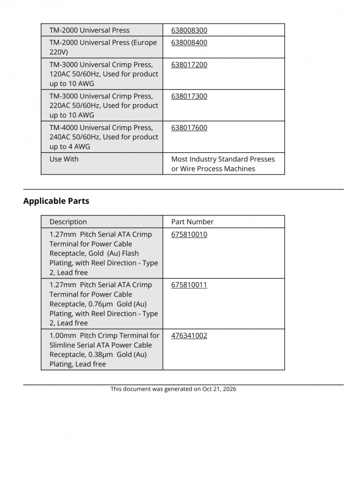 Molex 638661000 technical document image 3