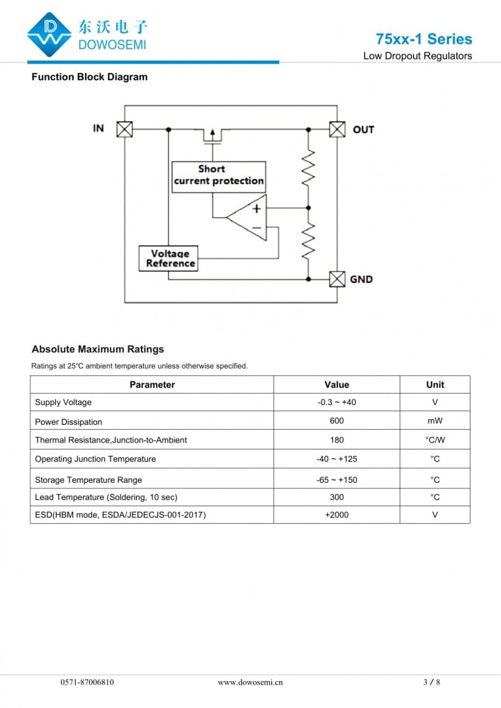 DOWO 7533-1 datasheet page 3