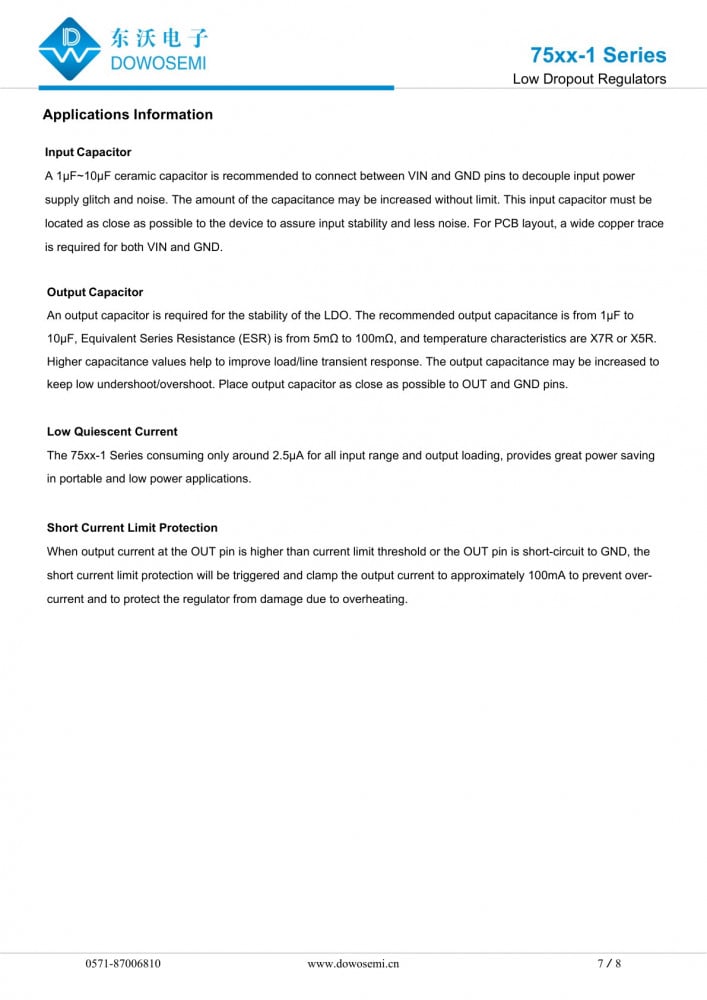 DOWO 7533-1 datasheet page 7