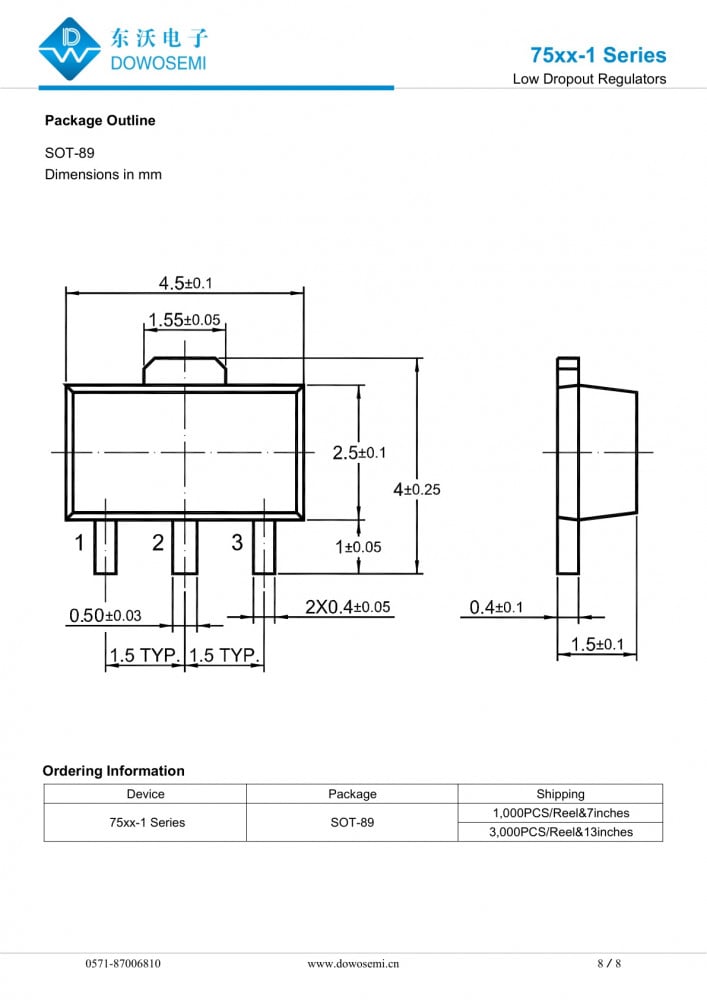 DOWO 7533-1 datasheet page 8