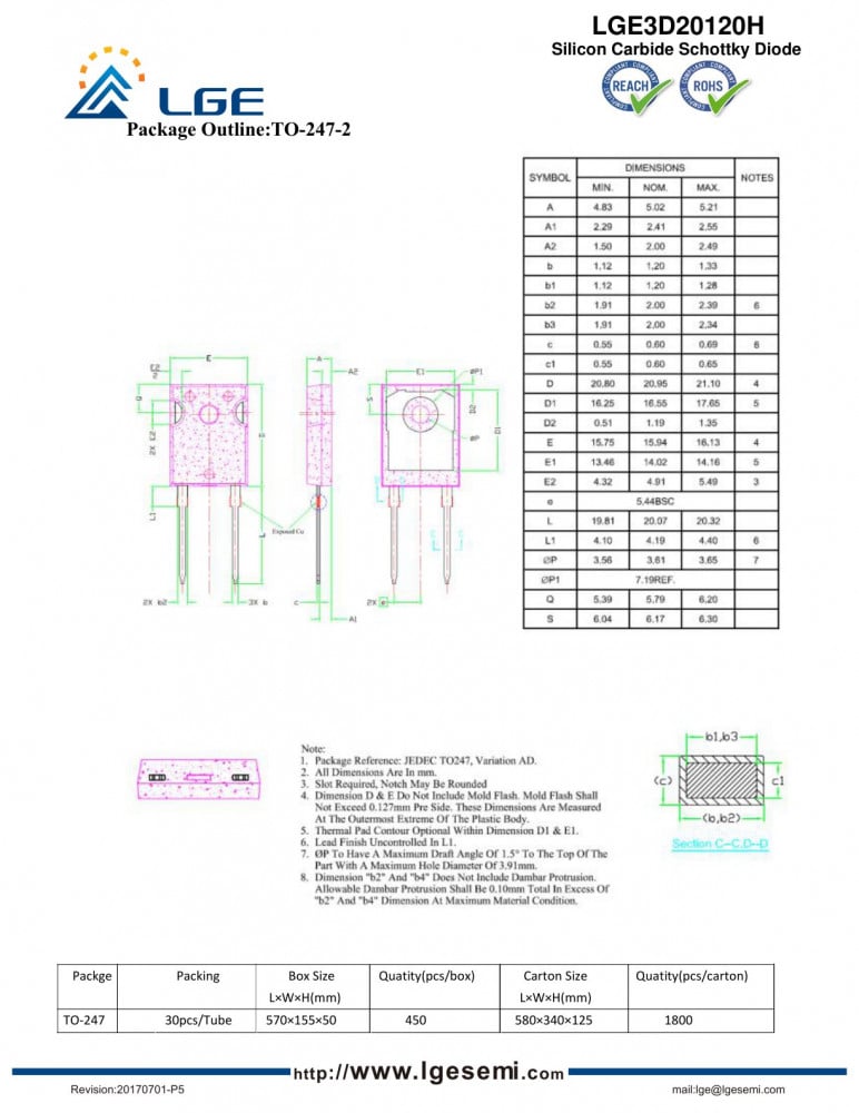 LGE3D20120H datasheet page 5