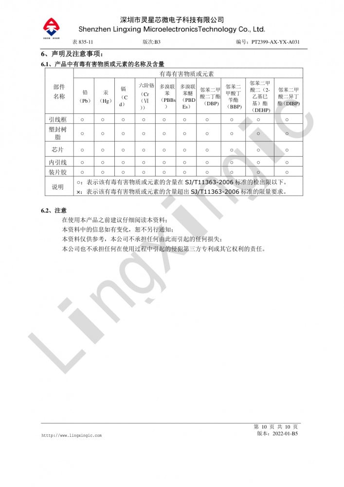 PT2399 datasheet page 10