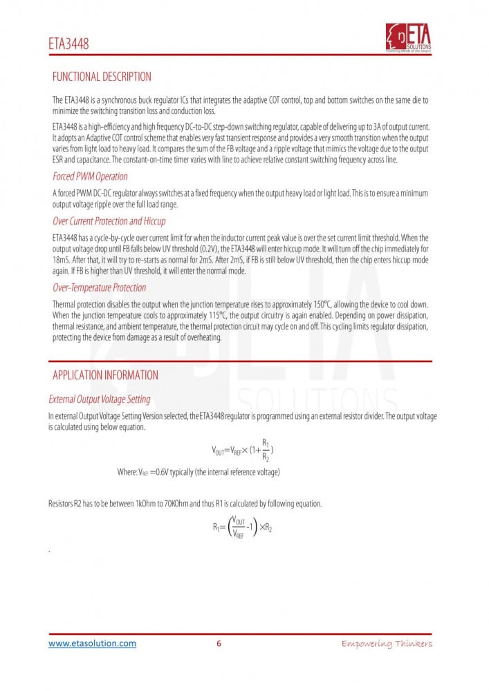 ETA3448S2F datasheet page 6