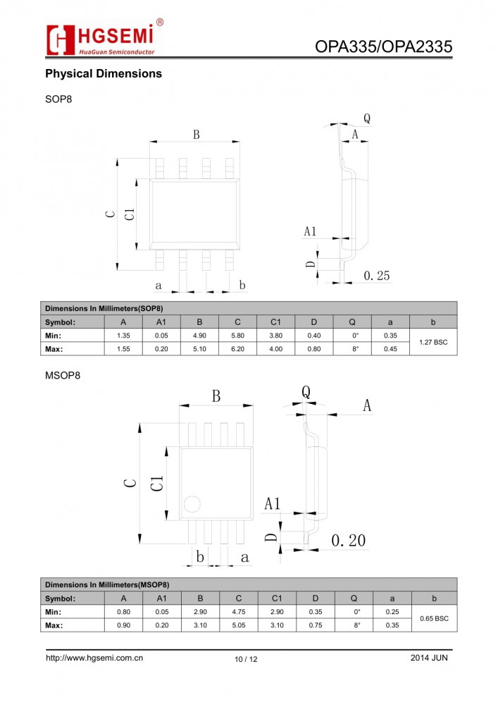 OPA335M/TR datasheet page 10