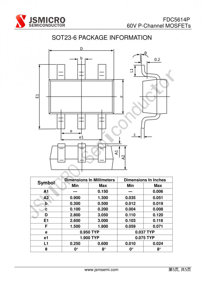 FDC5614P datasheet page 5