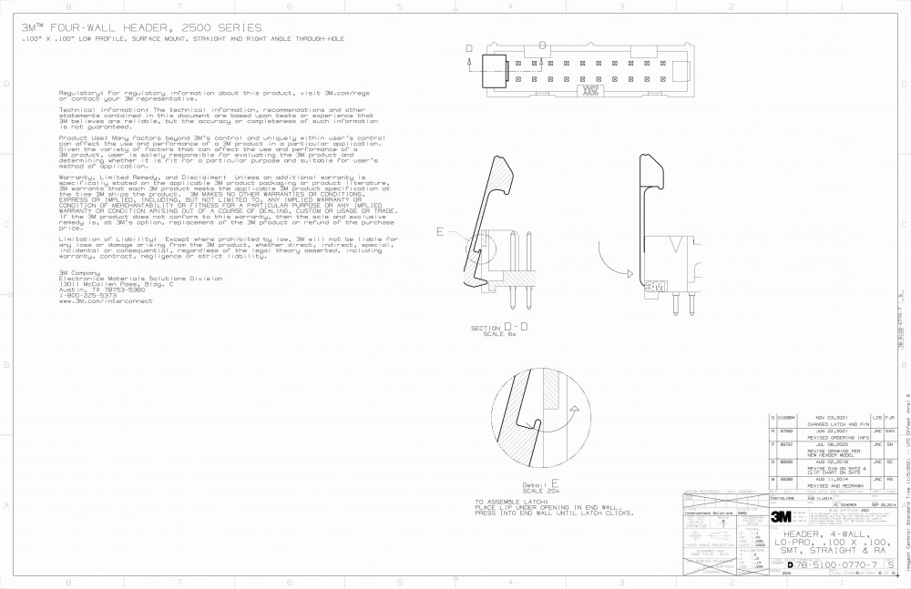 3M 3505-8014 technical drawing page 6