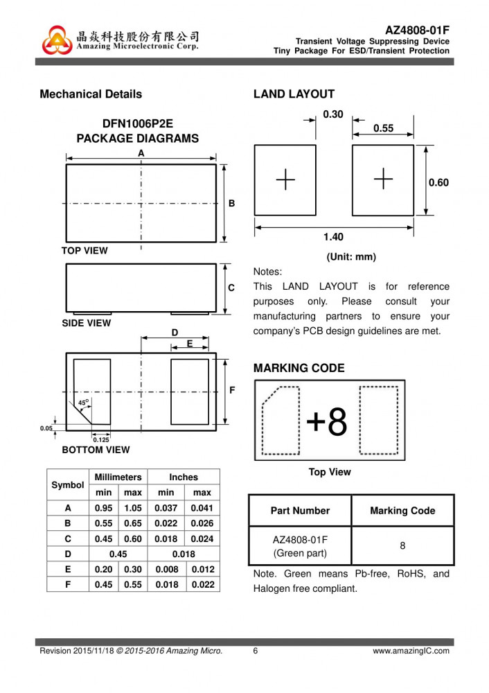 AZ4808-01F technical document page 6