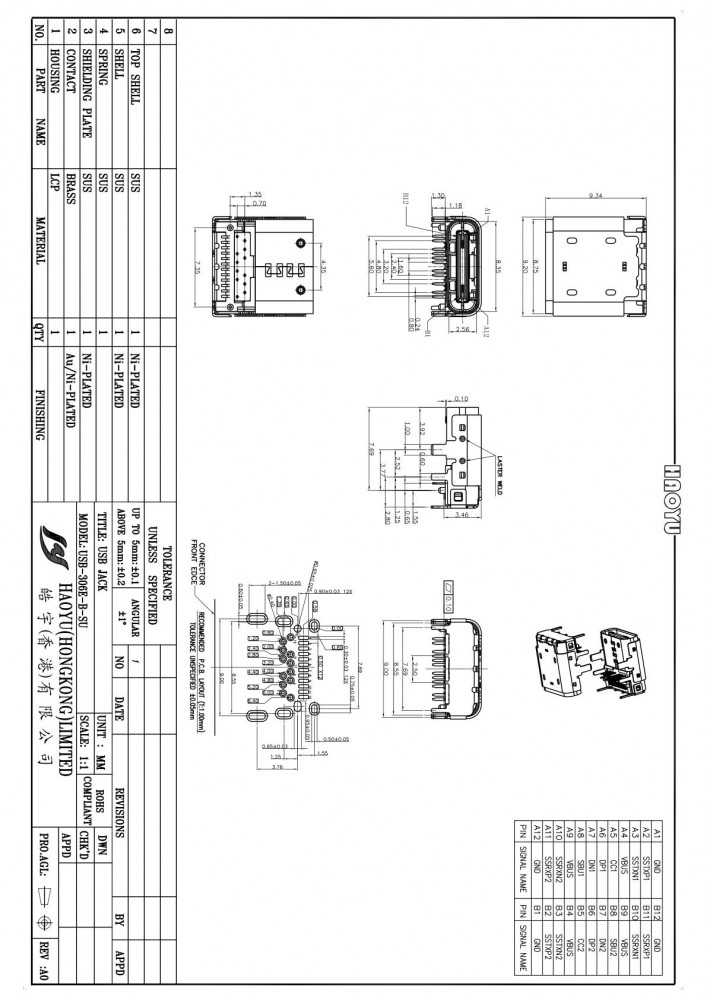 USB-306E-B-SU specification page 7