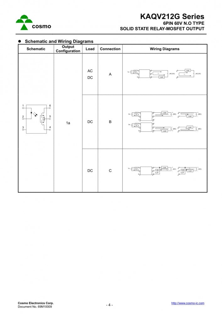 KAQV212G datasheet page 4