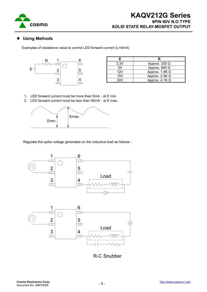 KAQV212G datasheet page 5