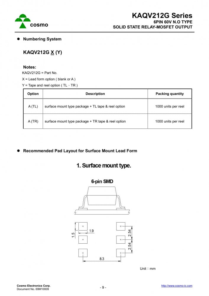 KAQV212G datasheet page 9