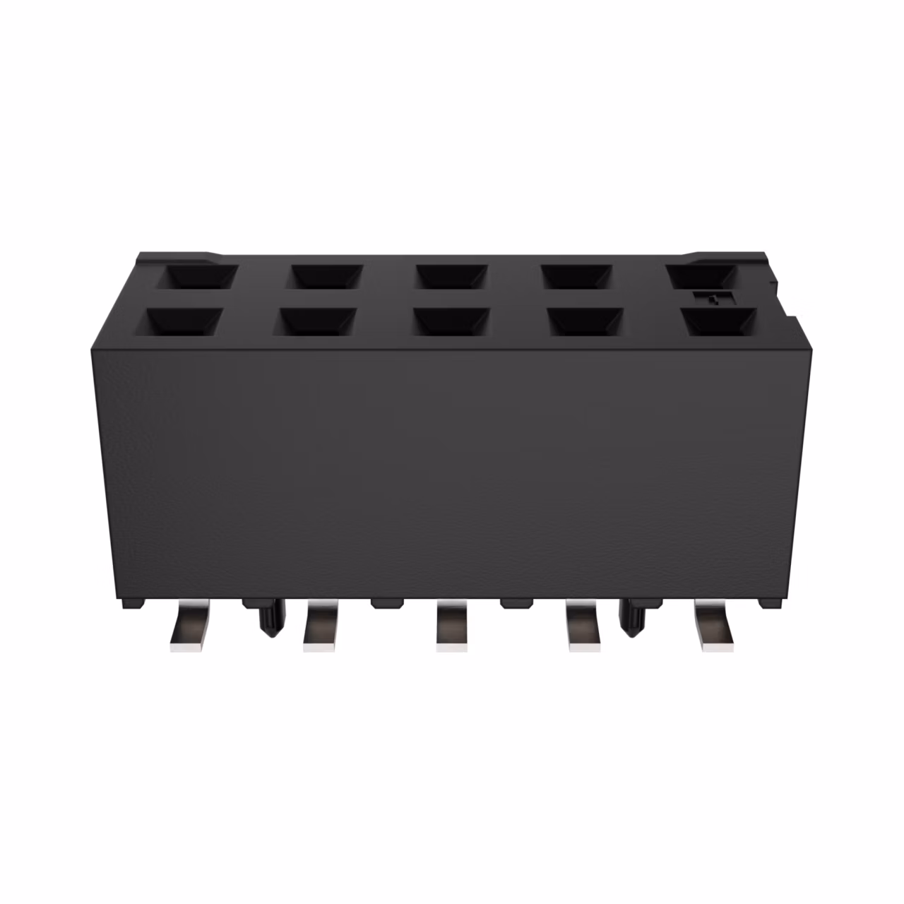 Milli-Grid Vertical Receptacle, 2.00mm Pitch, Dual Row, Surface Mount, Top/Bottom Entry, with Press-fit Plastic Pegs, Tape and Reel, 0.38µm Gold (Au) Plating, 10 Circuits, Lead-Free for sale