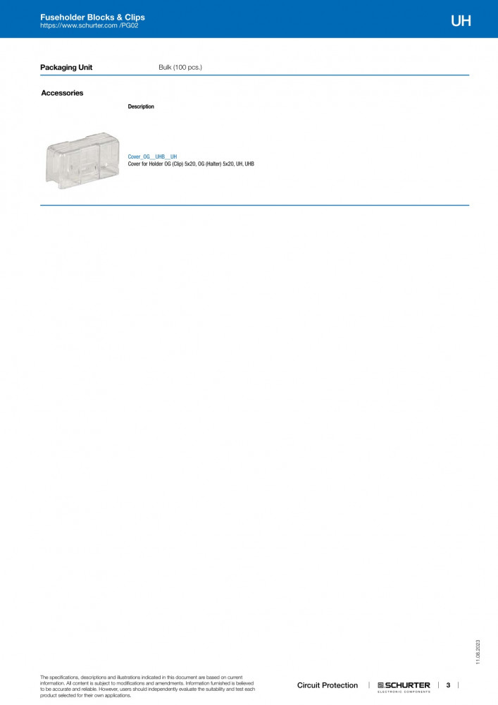 SCHURTER 0031.5010 technical document page 3