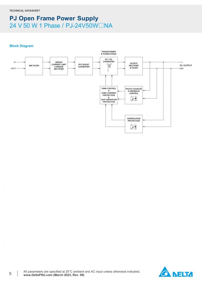 PJ-24V50WLNA datasheet page 5
