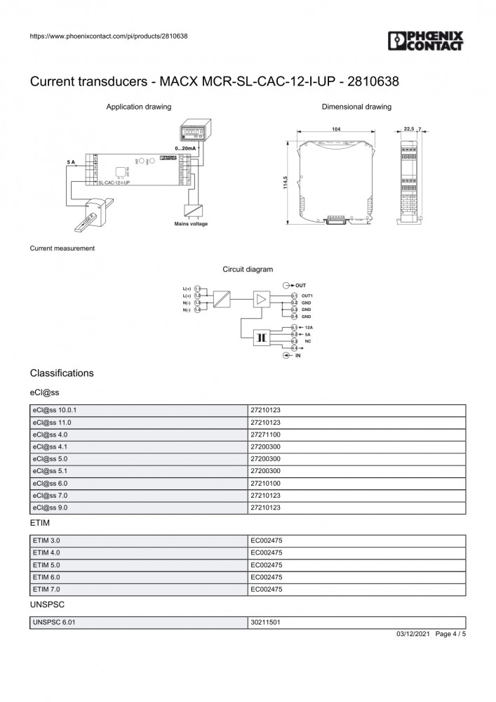 Phoenix Contact 2810638 technical document page 4
