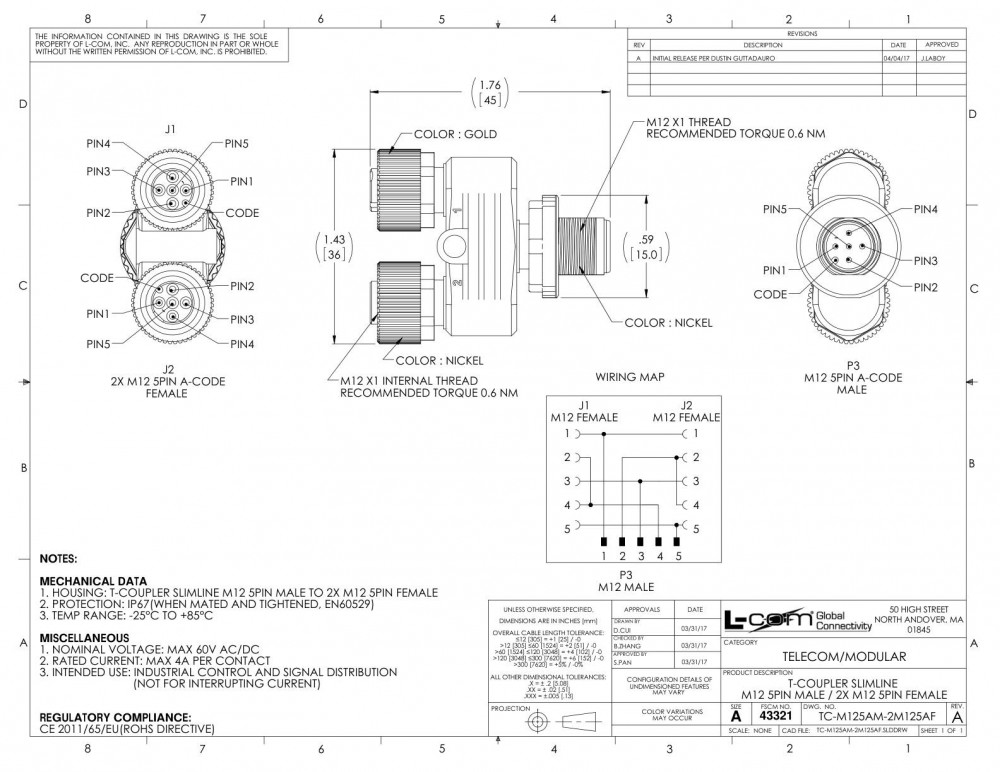 TC-M125AM-2M125AF product drawing