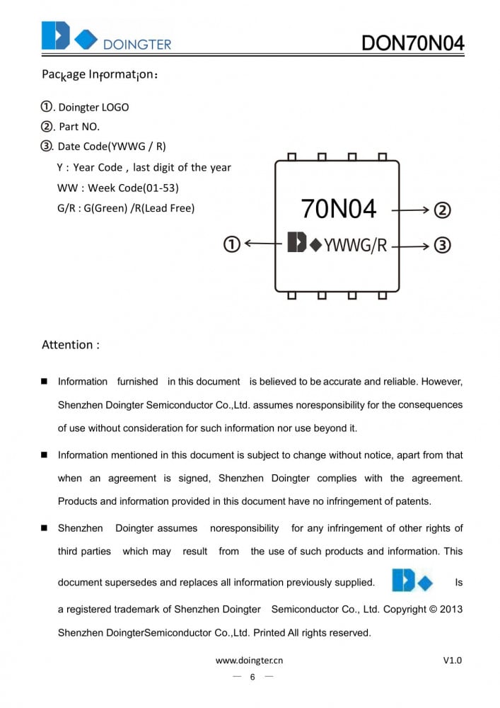 DON70N04 datasheet page 6